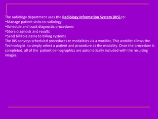 Components And Workflow Of A Digital Radiology Department | PPT