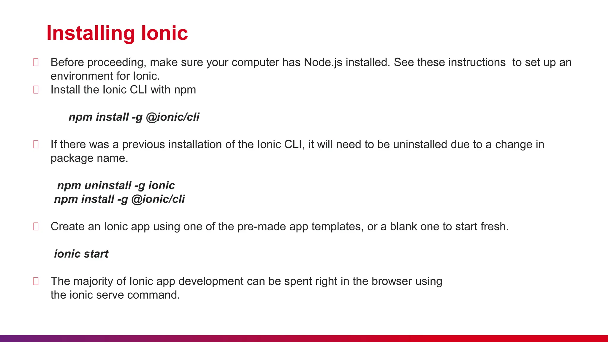 Components in Ionic Presentation (FrontEnd) | PPT