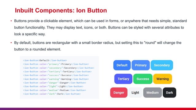 Components in Ionic Presentation (FrontEnd) | PPT