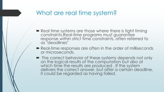 Components in real time systems | PPT