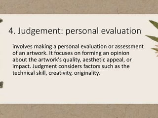 Components of an Art Critique_Contemporary Phi. Arts | PPTX