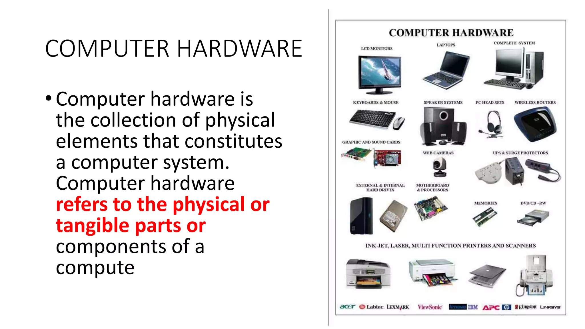 Components of a complete electronic data processing | PPTX