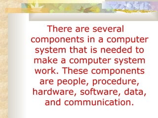Components of a computer system | PPT