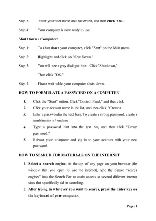 Components of a computer system | DOCX