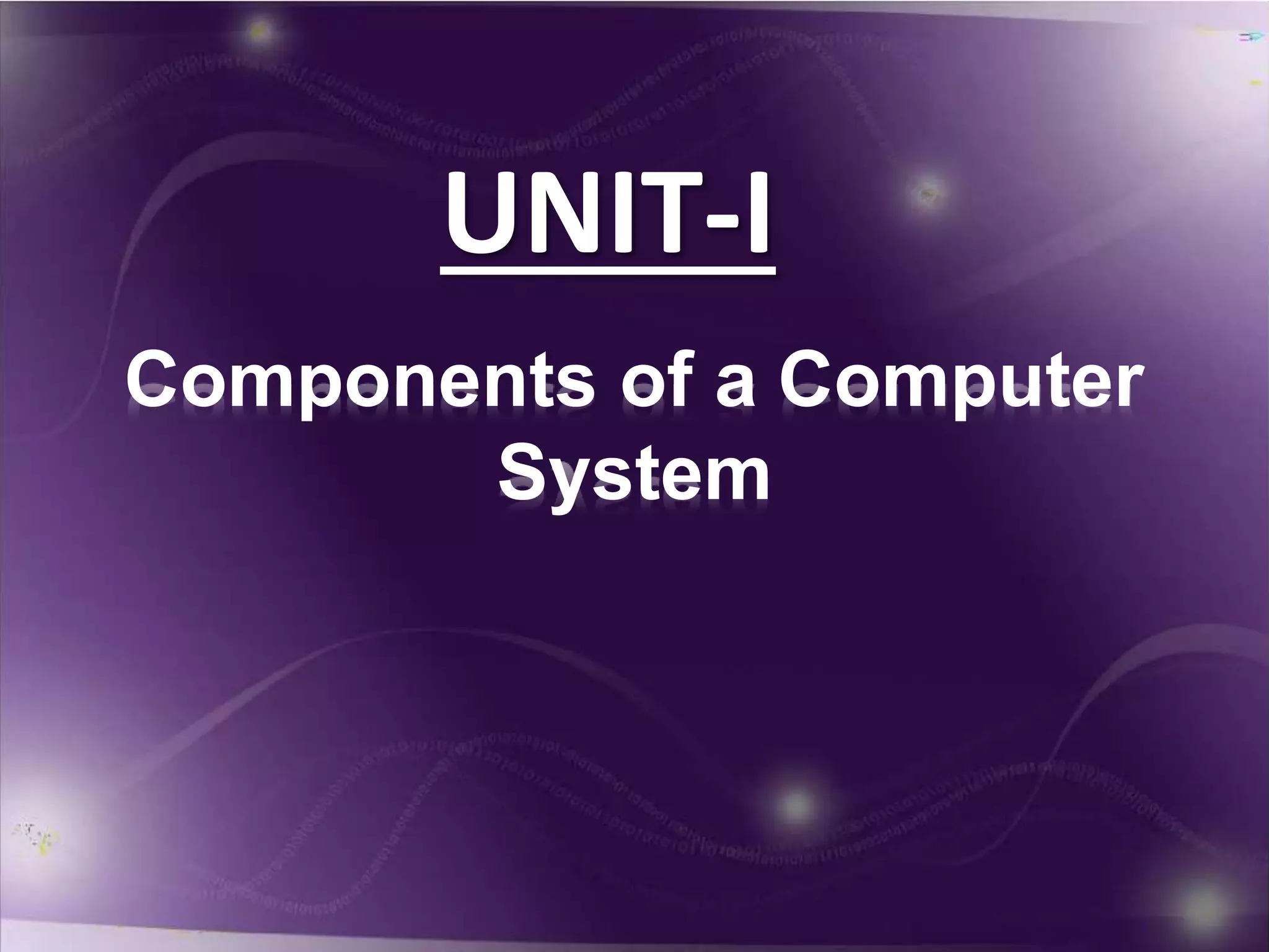 Componentsofacomputersystem | PPT