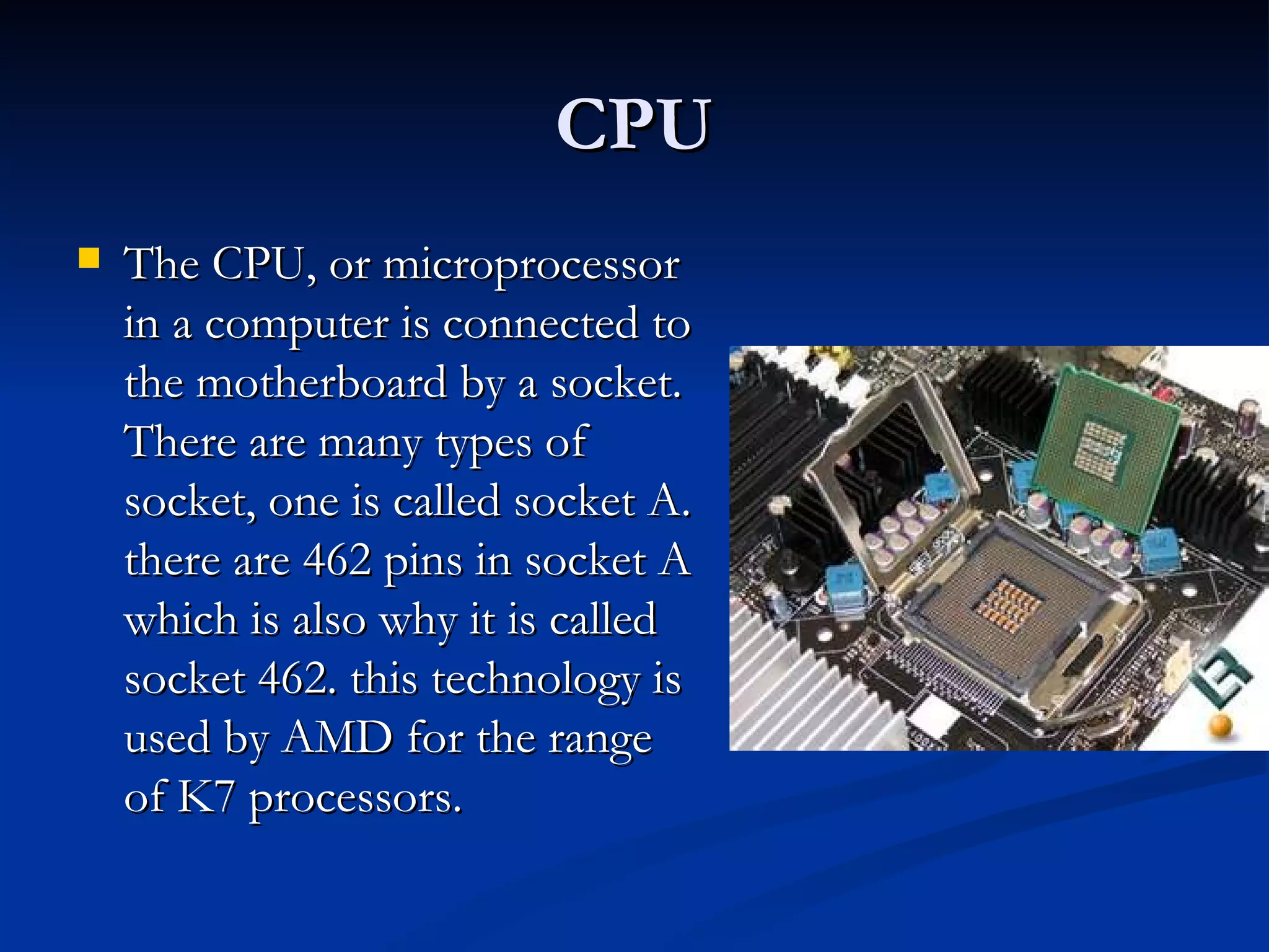Components of a computer technical | PPT | Computer Peripherals | Computing