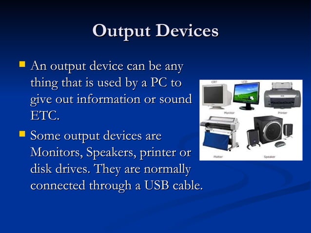 Components of a computer technical | PPT | Computer Peripherals | Computing
