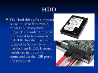 Components of a computer technical | PPT | Computer Peripherals | Computing