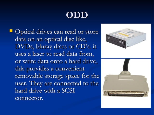 Components of a computer technical | PPT | Computer Peripherals | Computing