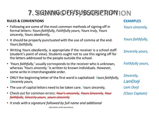 Essential Components of formal Letter writing | PPT