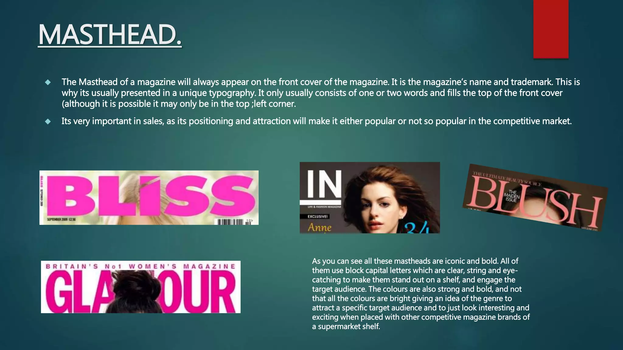 Components of a magazine! | PPTX