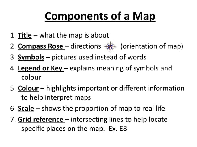 Components of a map | PPTX