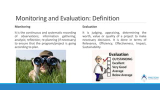 Components of a monitoring and evaluation system | PPTX