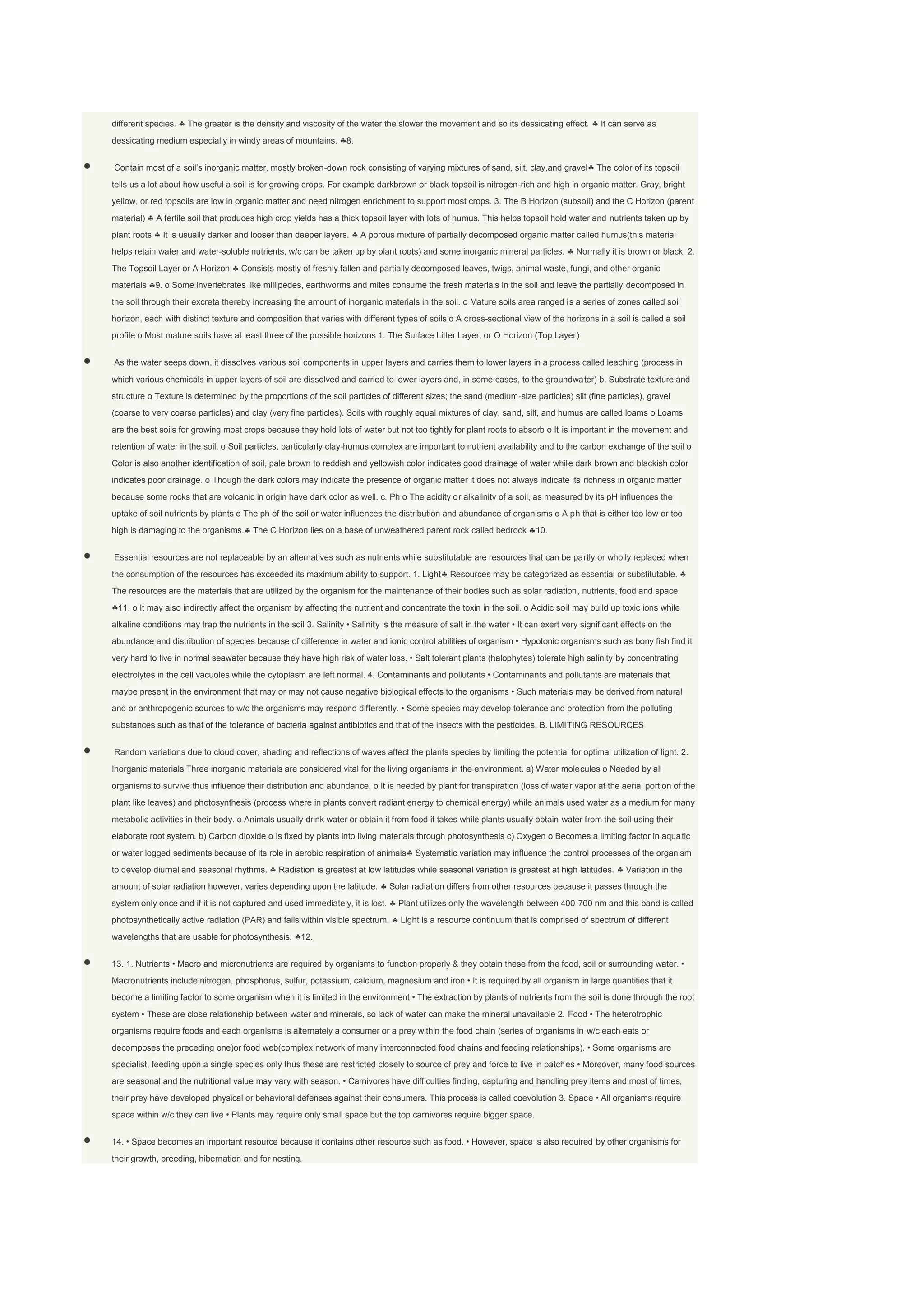 Components of an ecosystem | DOCX