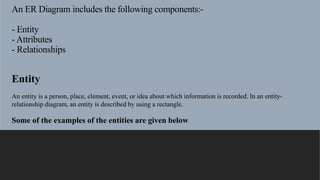 Components of an er diagram | PPT