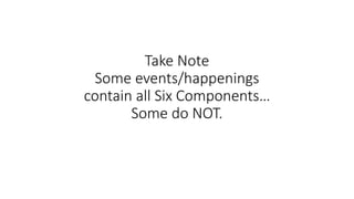 Components of a newsworthy event | PPTX