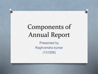Components of annual report | PPTX