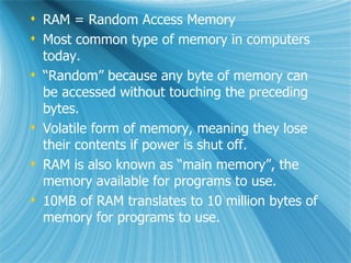 Components of a PC | PPT