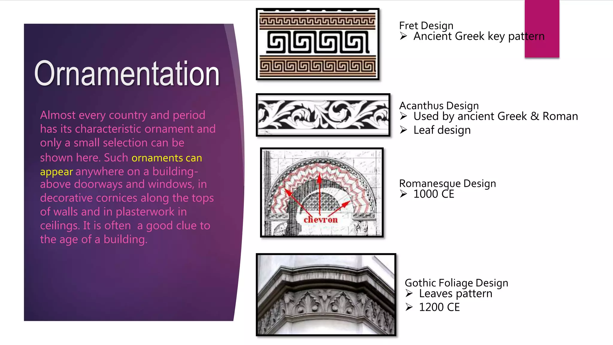 Components of Architecture Mrs.Miller | PPT