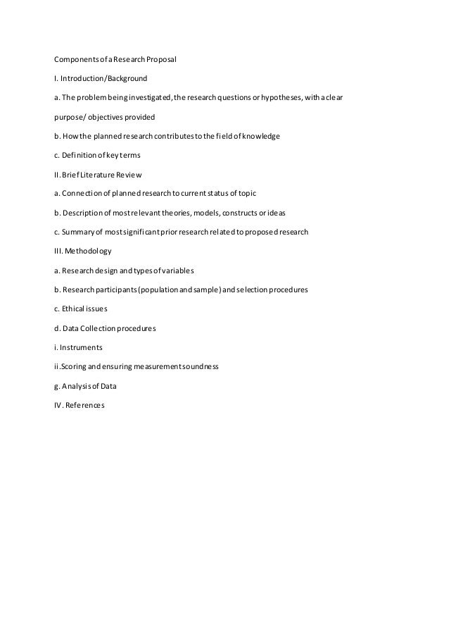 Components Of A Research Proposal components-of-a-research-proposal