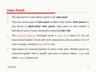 Components of a solar electric generating system | PDF