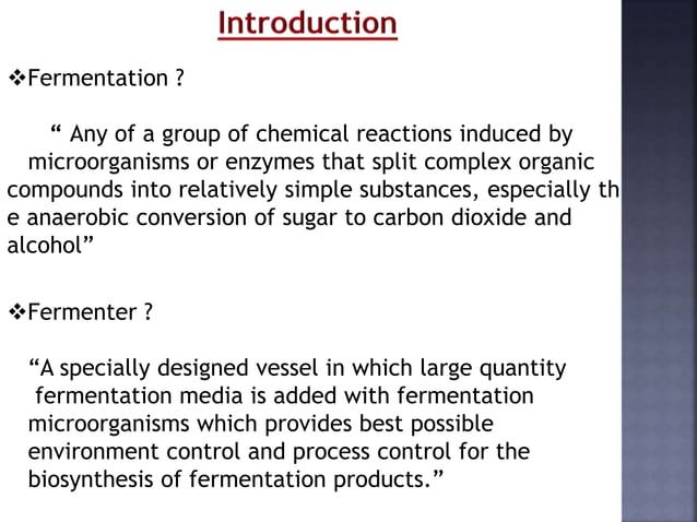 Components of a typical fermenter | PPT