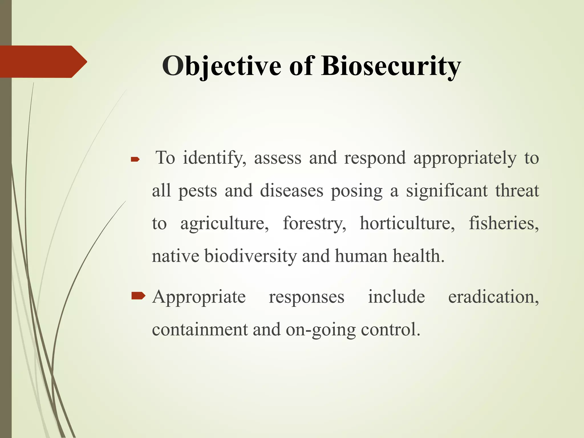 Components of biosecurity | PPTX