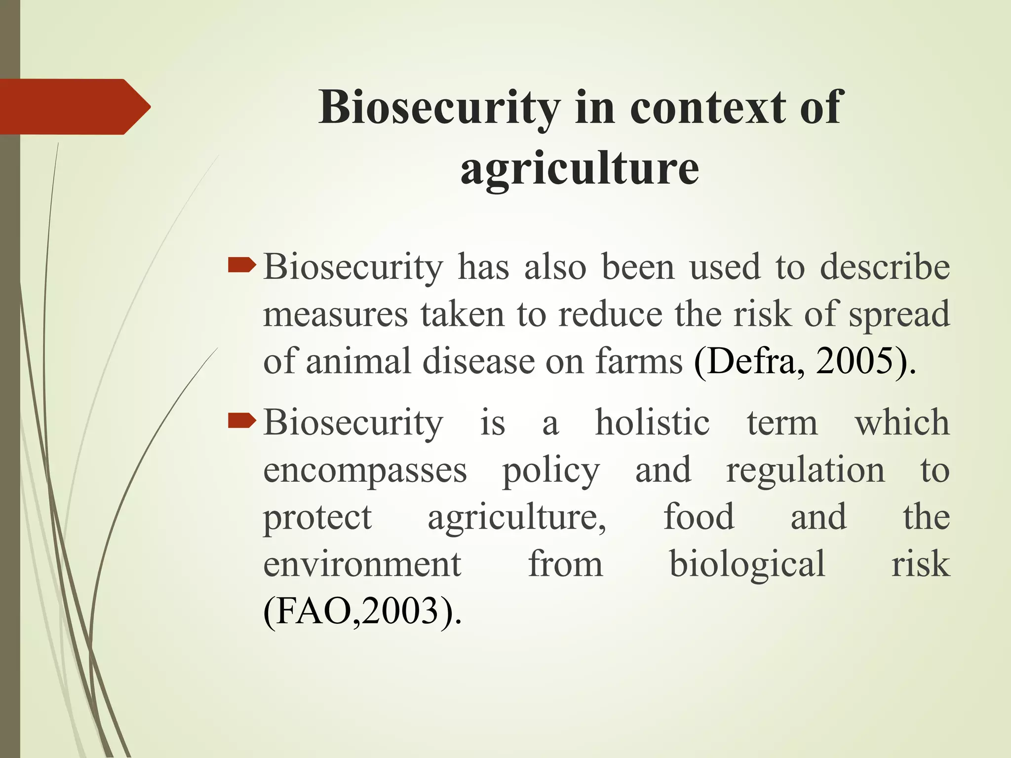 Components of biosecurity | PPTX