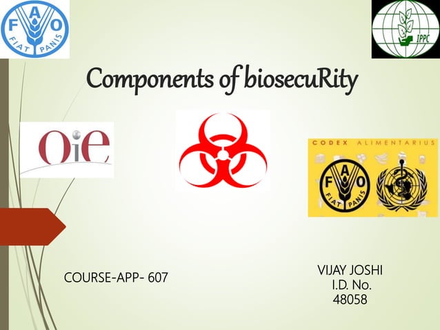Components of biosecurity | PPTX