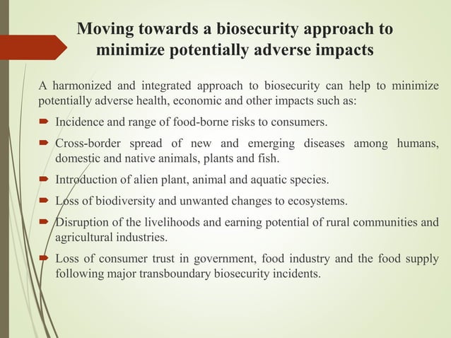 Components of biosecurity | PPTX