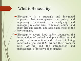Components of biosecurity | PPTX