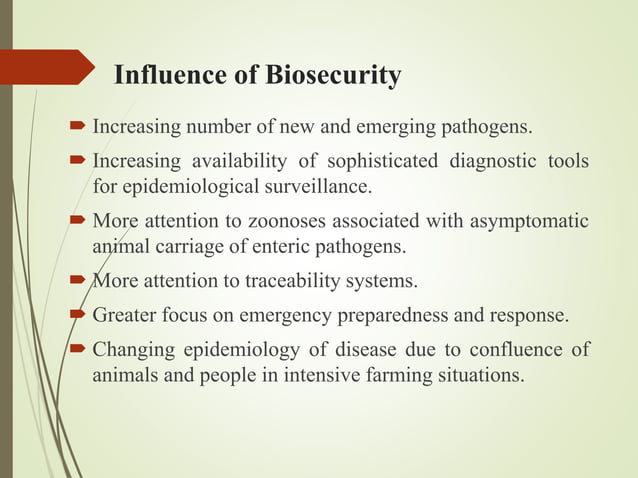 Components of biosecurity | PPTX