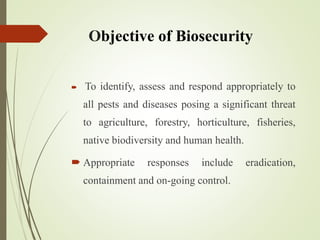 Components of biosecurity | PPTX