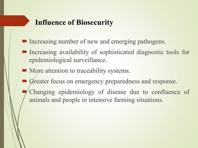 Components of biosecurity | PPTX