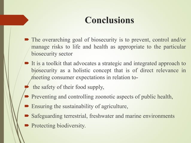 Components of biosecurity | PPTX