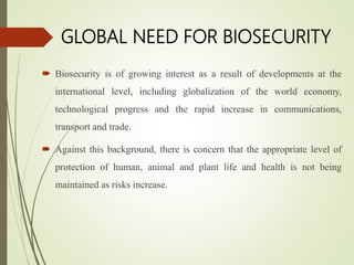 Components of biosecurity | PPTX