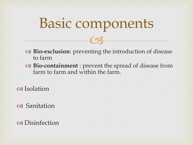 Components of biosecurity and quarentine | PPTX | Infectious Diseases ...