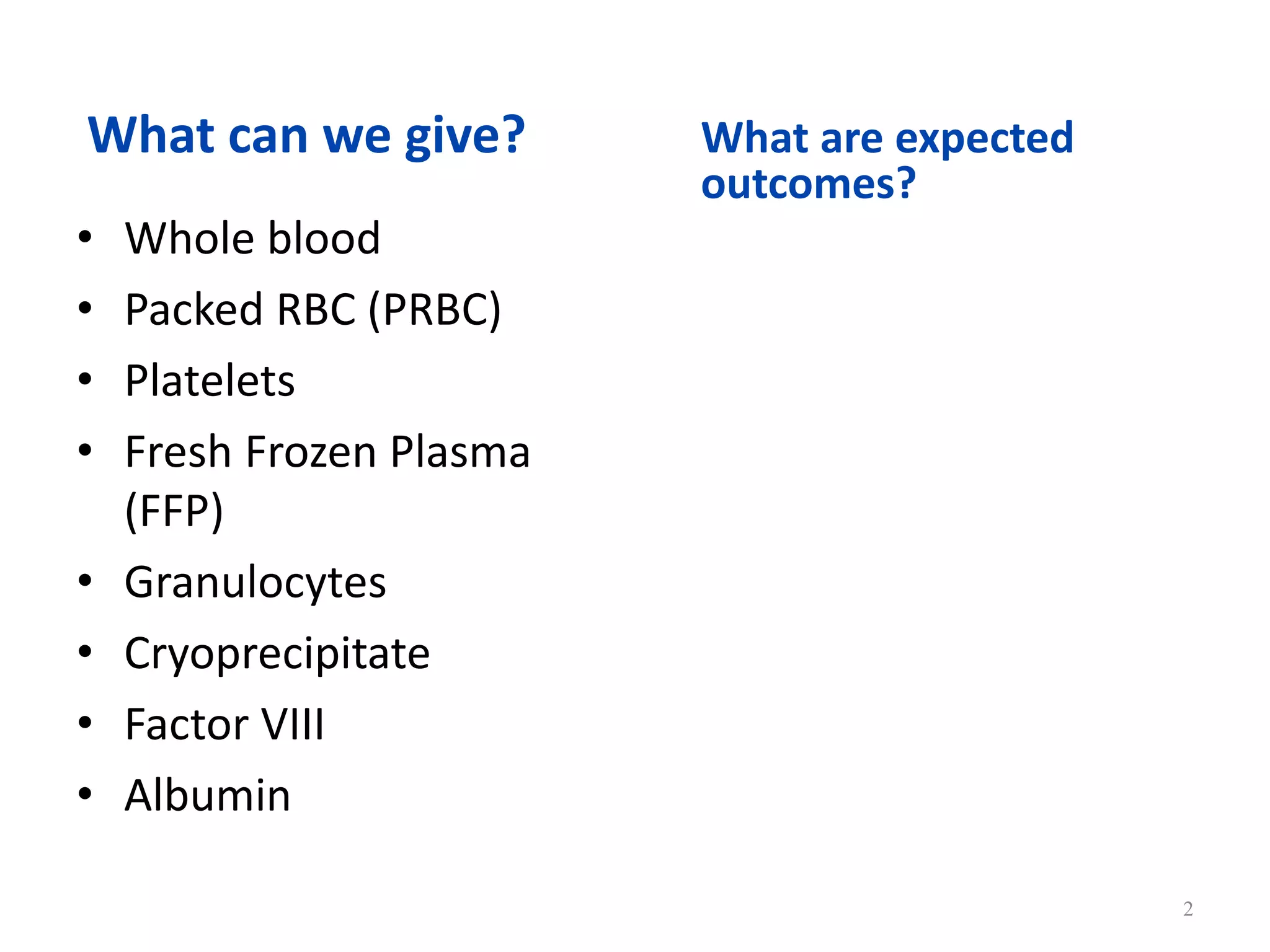 Components of blood | PPTX