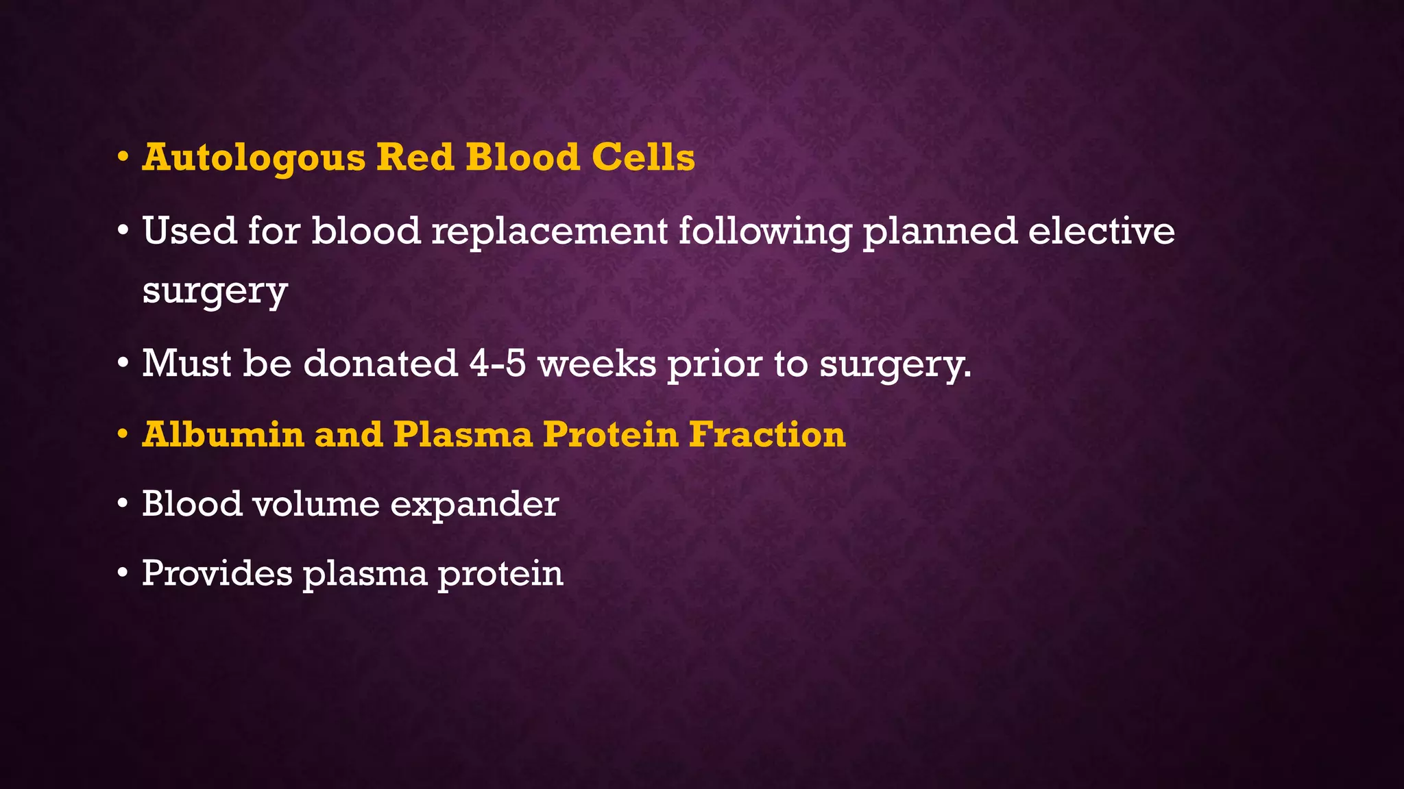 Components of blood (For Transfusion) | PDF