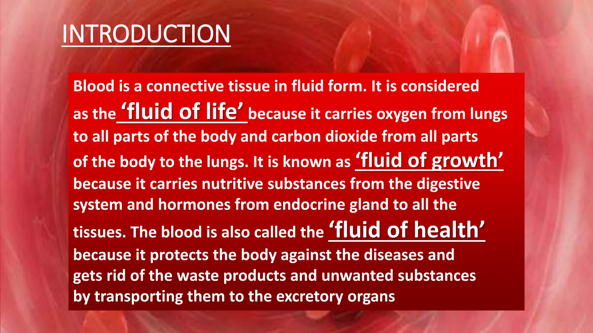 Components of blood and blood clotting mechanism | PPTX