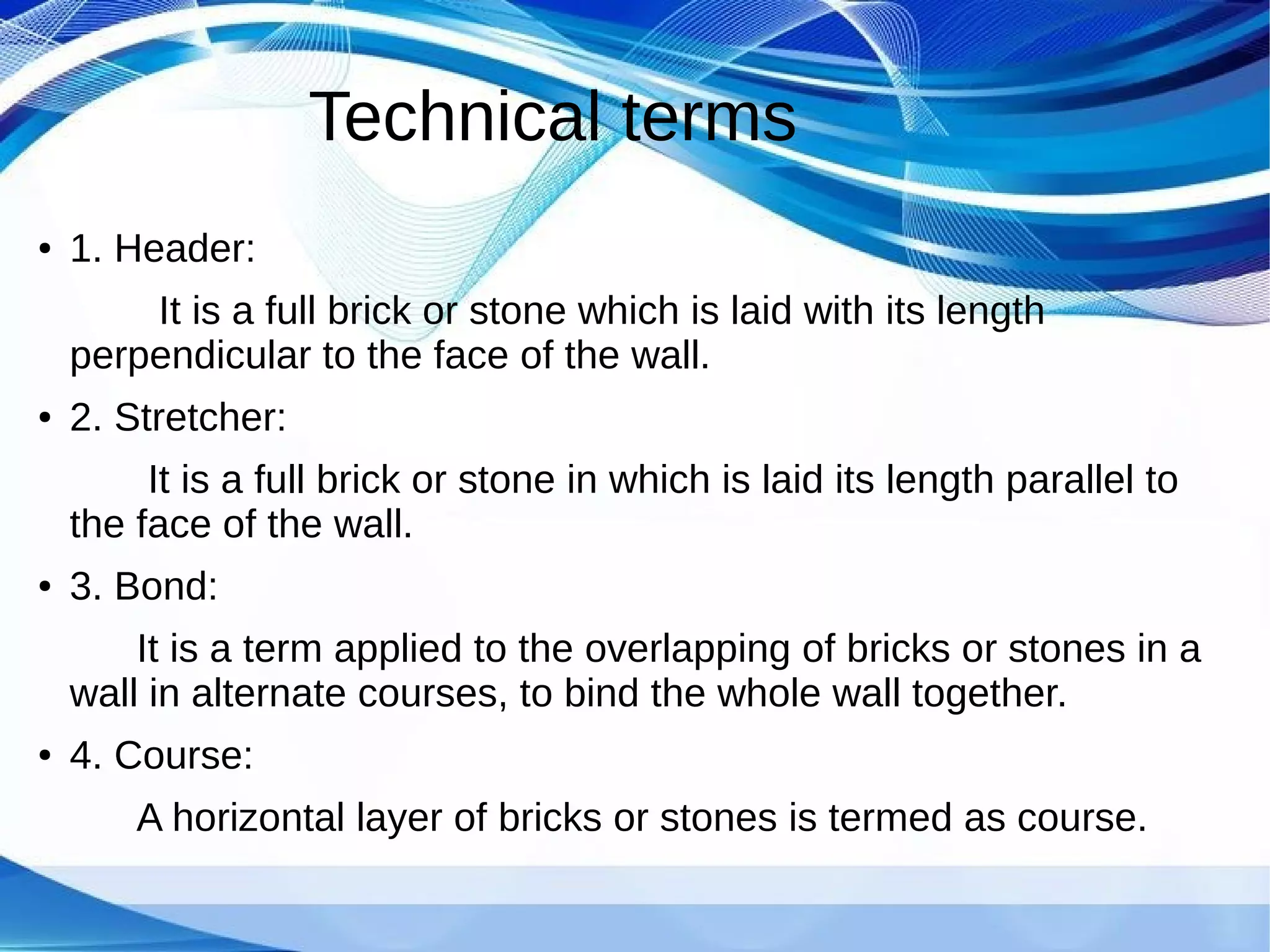 Components of bricks and english &flemish bonds | ODP