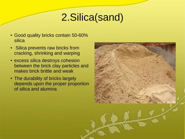 Components of bricks and english &flemish bonds | ODP | Geology | Science