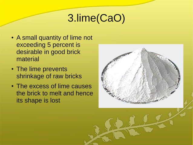 Components of bricks and english &flemish bonds | ODP | Geology | Science