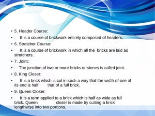 Components of bricks and english &flemish bonds | ODP