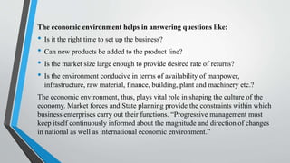 COMPONENTS OF BUSINESS ENVIRONMENT-I.pptx