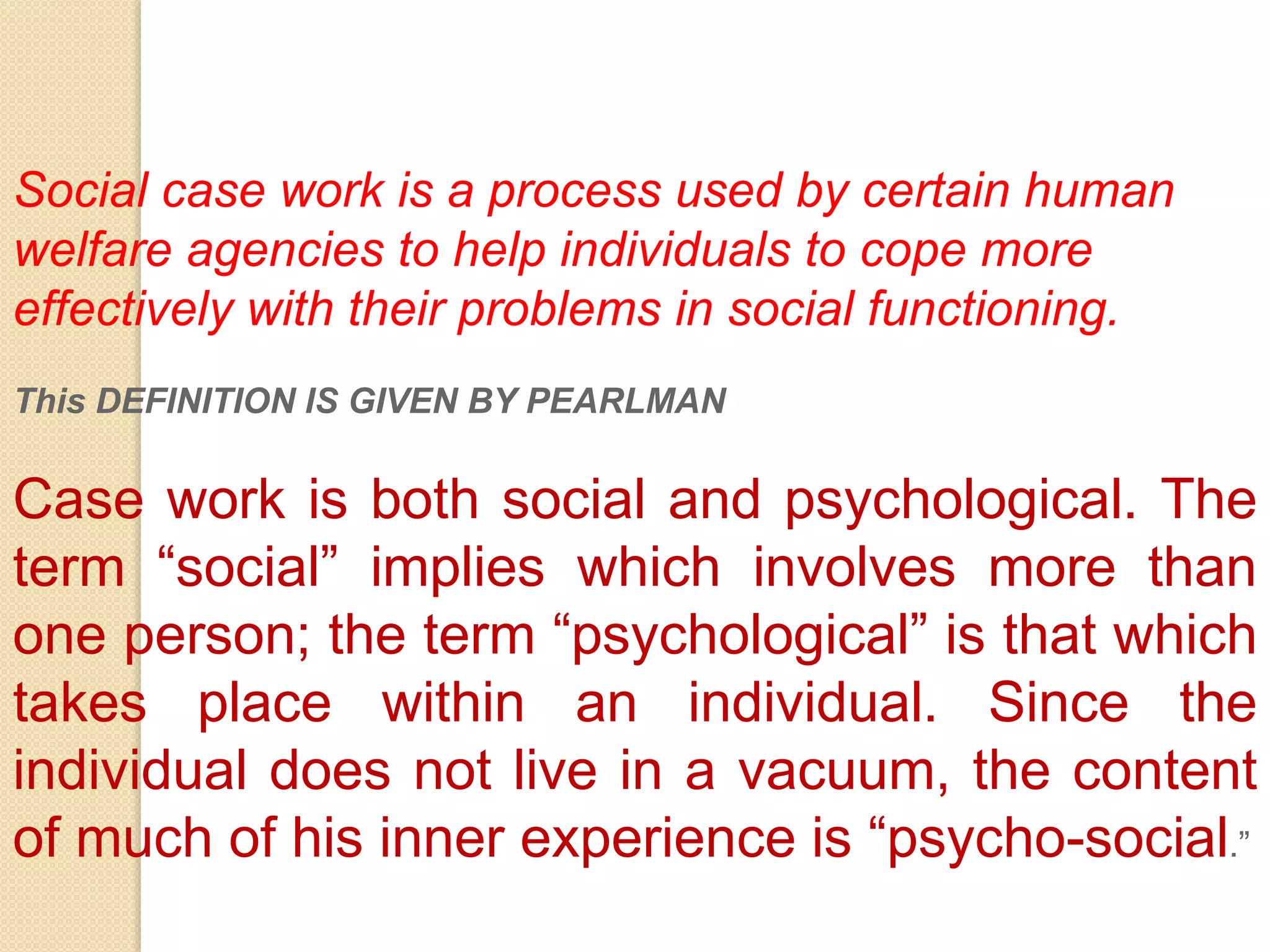 Components of case work | PPTX