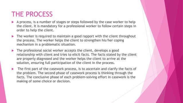 COMPONENTS OF CASEWORK.pptx | Mental Health | Diseases and Conditions