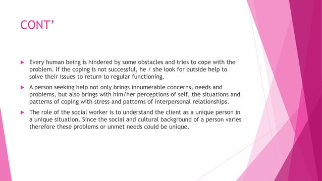 COMPONENTS OF CASEWORK.pptx | Mental Health | Diseases and Conditions