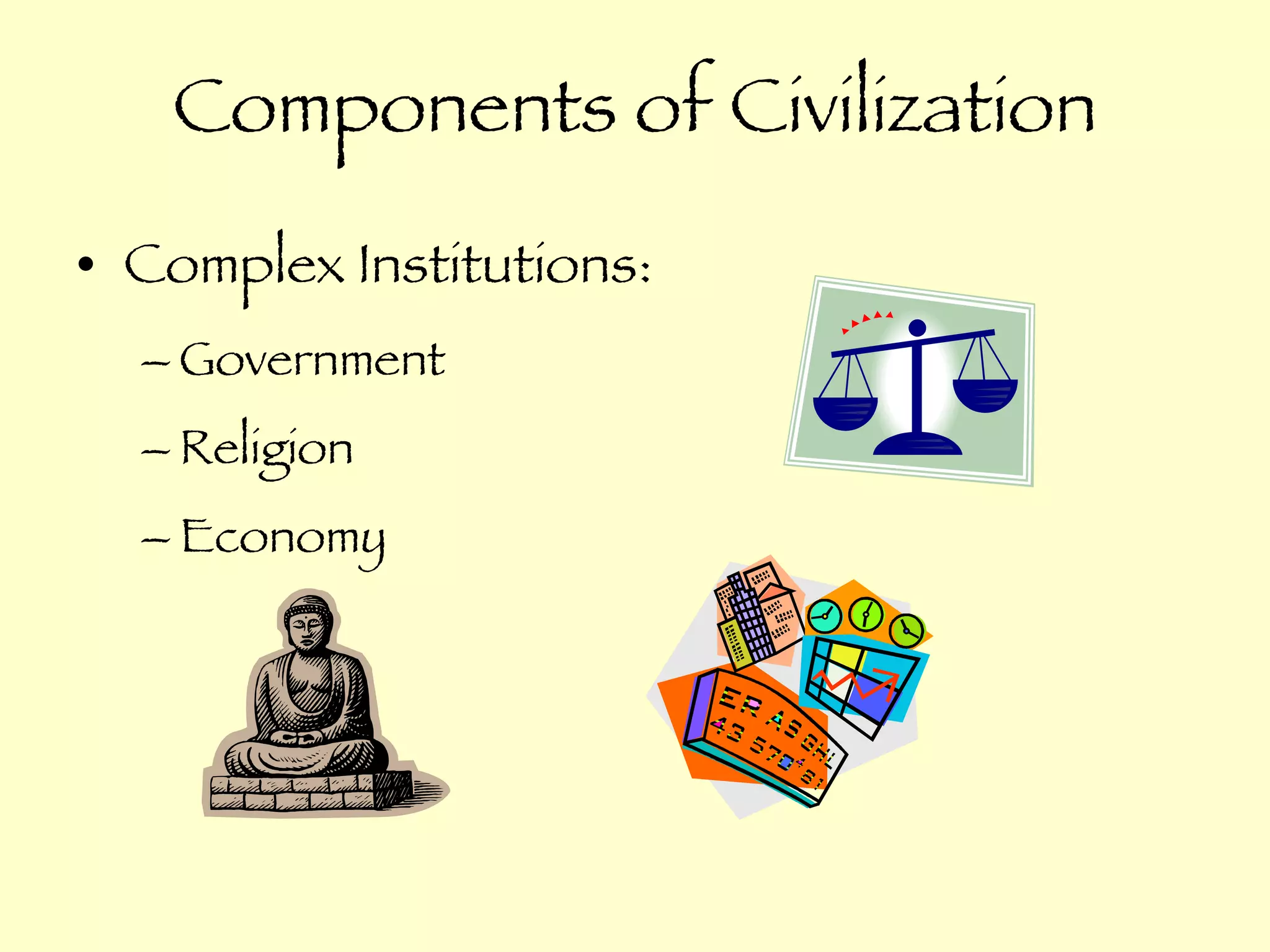 Components of civilization | PPT