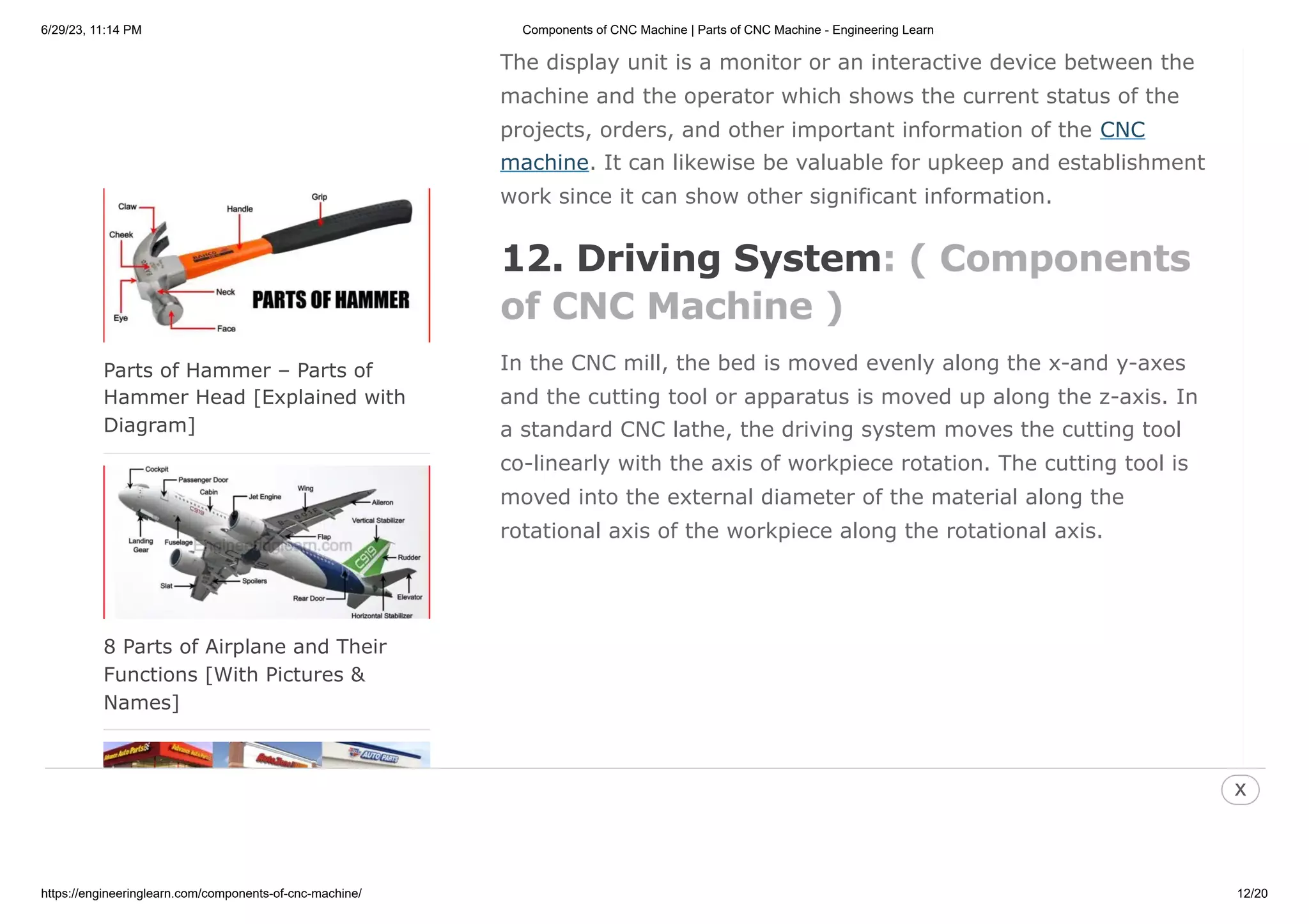 Components of CNC Machine _ Parts of CNC Machine - Engineering Learn.pdf